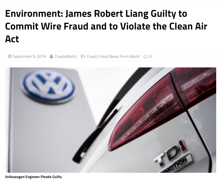华裔工程师因大众排放门获刑40个月 他都做了啥?_新闻频道_中国青年网